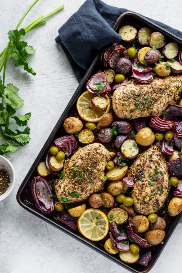 Pan Baked Zaatar Chicken With Potatoes Recipe - ZA-HA Zaatar